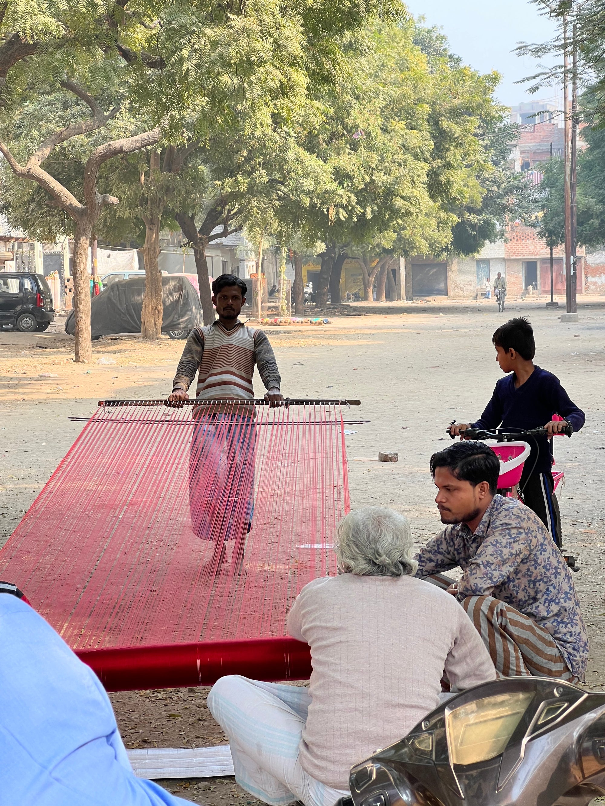 Buy Ivory Pure Organza Silk Banarasi Saree | HMR Handlooms